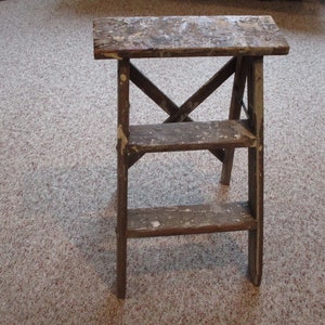 Wood Step Ladder,small Step Ladder,photo Prop,plant Stand,step Stool ...