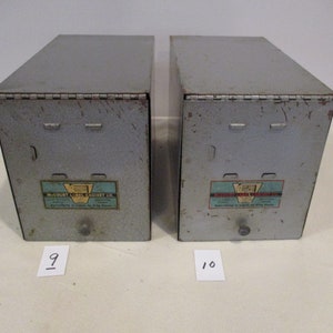 Metal Prescription File Box,gray Pharmacy File Box,apothecary File Box ...