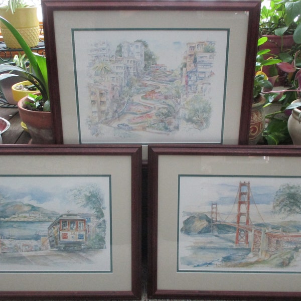 Watercolor San Francisco Art - Etsy