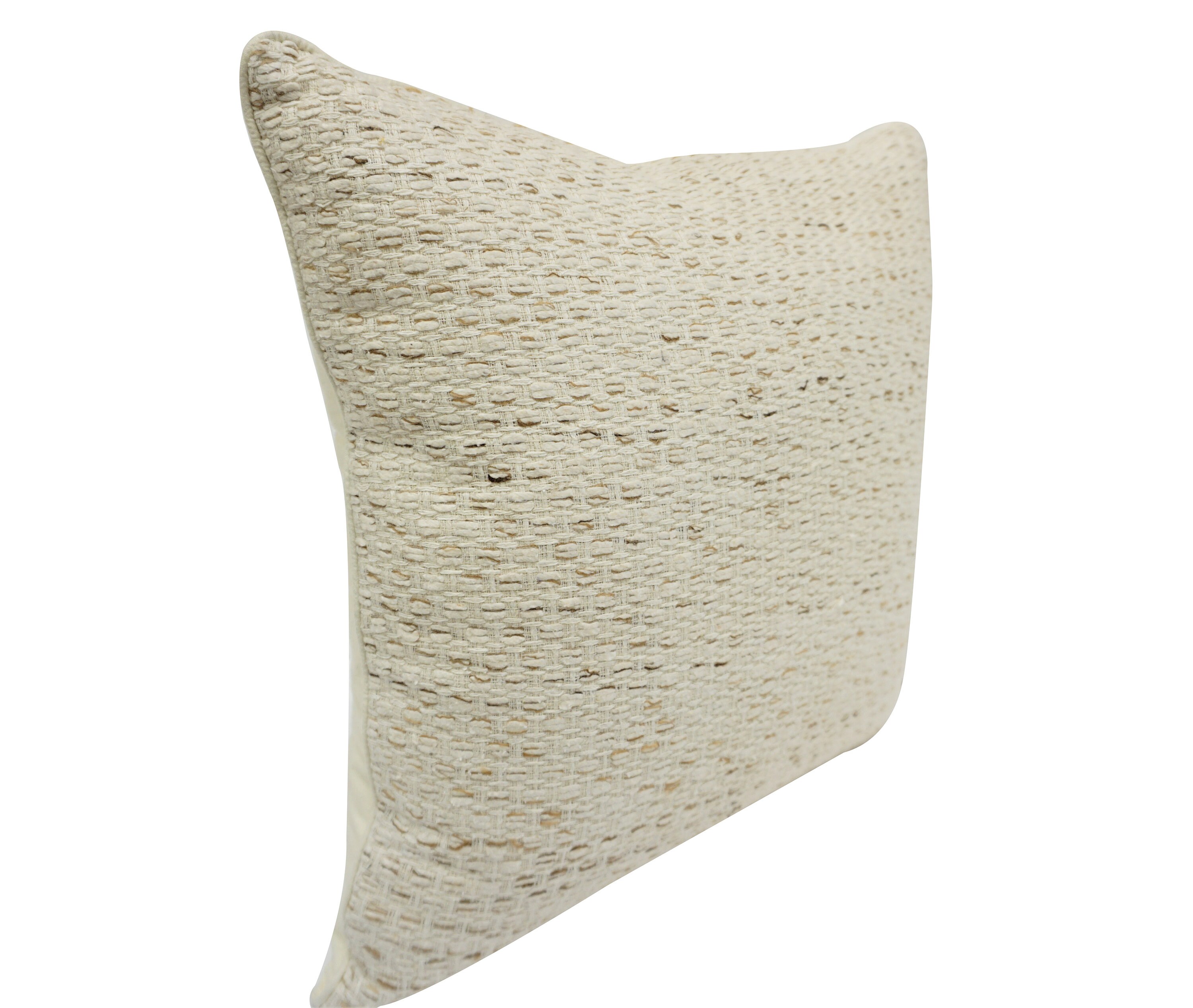 Khoy Vintage Raw Silk Throw Pillow in Natural Colors 18x18 - Etsy