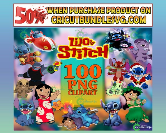 100 Lilo Stitch Clipart Bundle Hawaii for Stickers Lilo and | Etsy