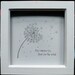 Memorial Dandelion Drawing, to Remember Family Who Have Died. Hand ...