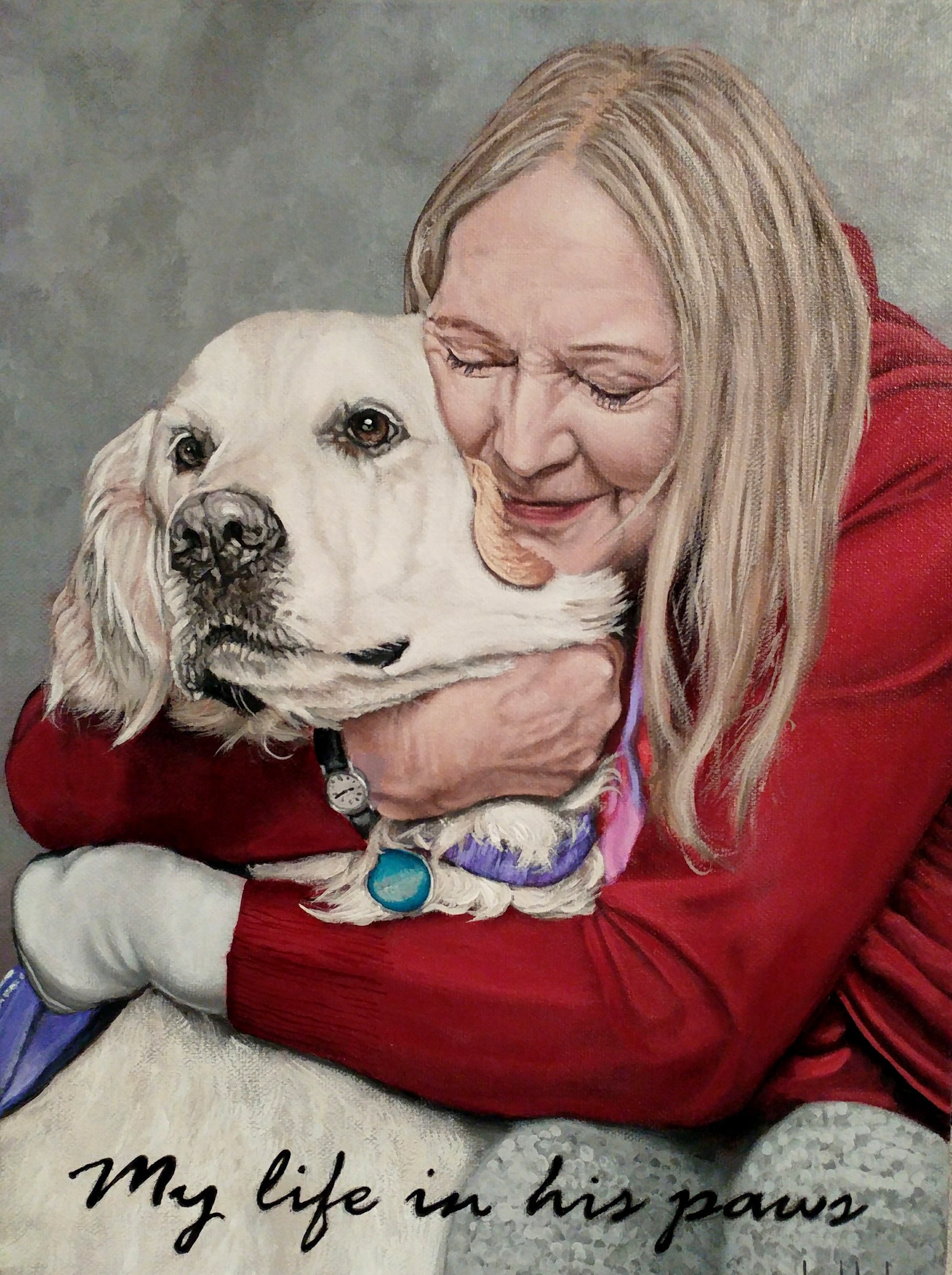 Commission A Custom Painting Of People And Their Pets An Etsy commission-a-custom-painting-of-people-and-their-pets-an-etsy