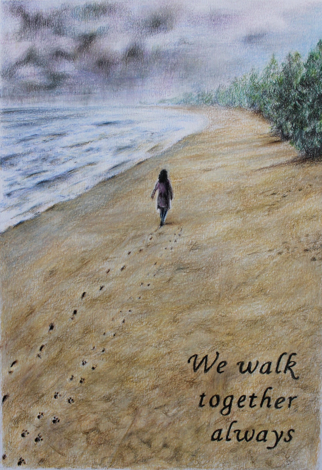 Dog Sympathy Card for Dog Owner Memorial for Pet Bereavement ...