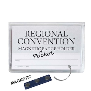 Magnetic Pocket Badge Holder: Jehovah's Witness Convention, LDC Lapel ...
