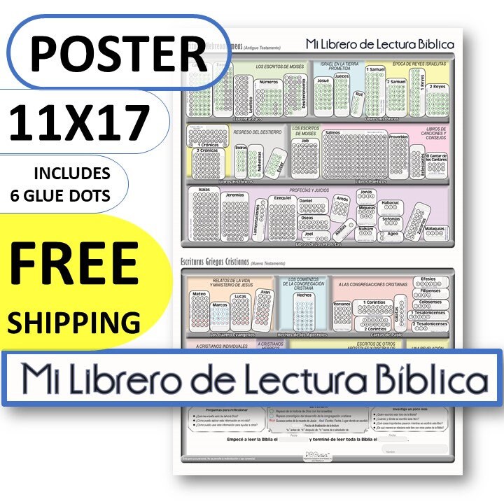 Paper & Party Supplies 11x17 Poster English or Spanish Daily Reading ...