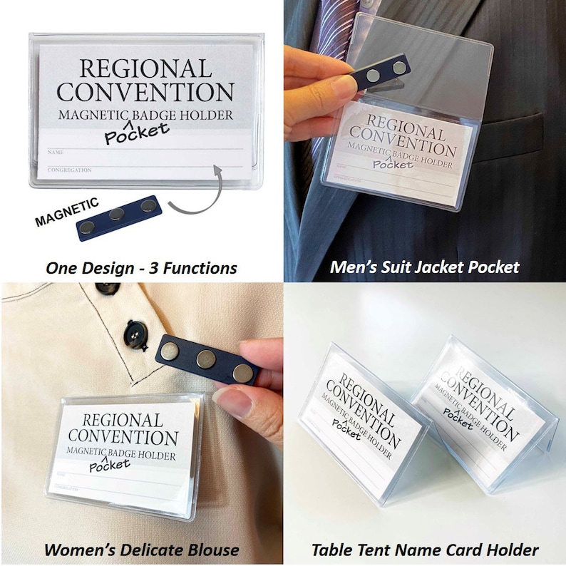 Personalized Magnetic Pocket Badge Holder: Jehovah's Witnesses ...