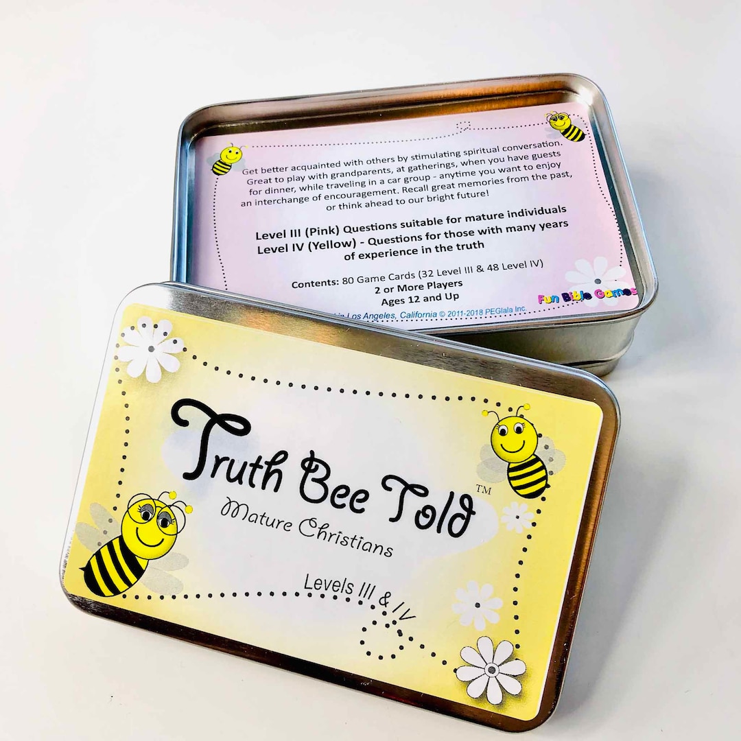 Truth Bee Told Cards: Spiritual Conversation Starter Game - Mature ...