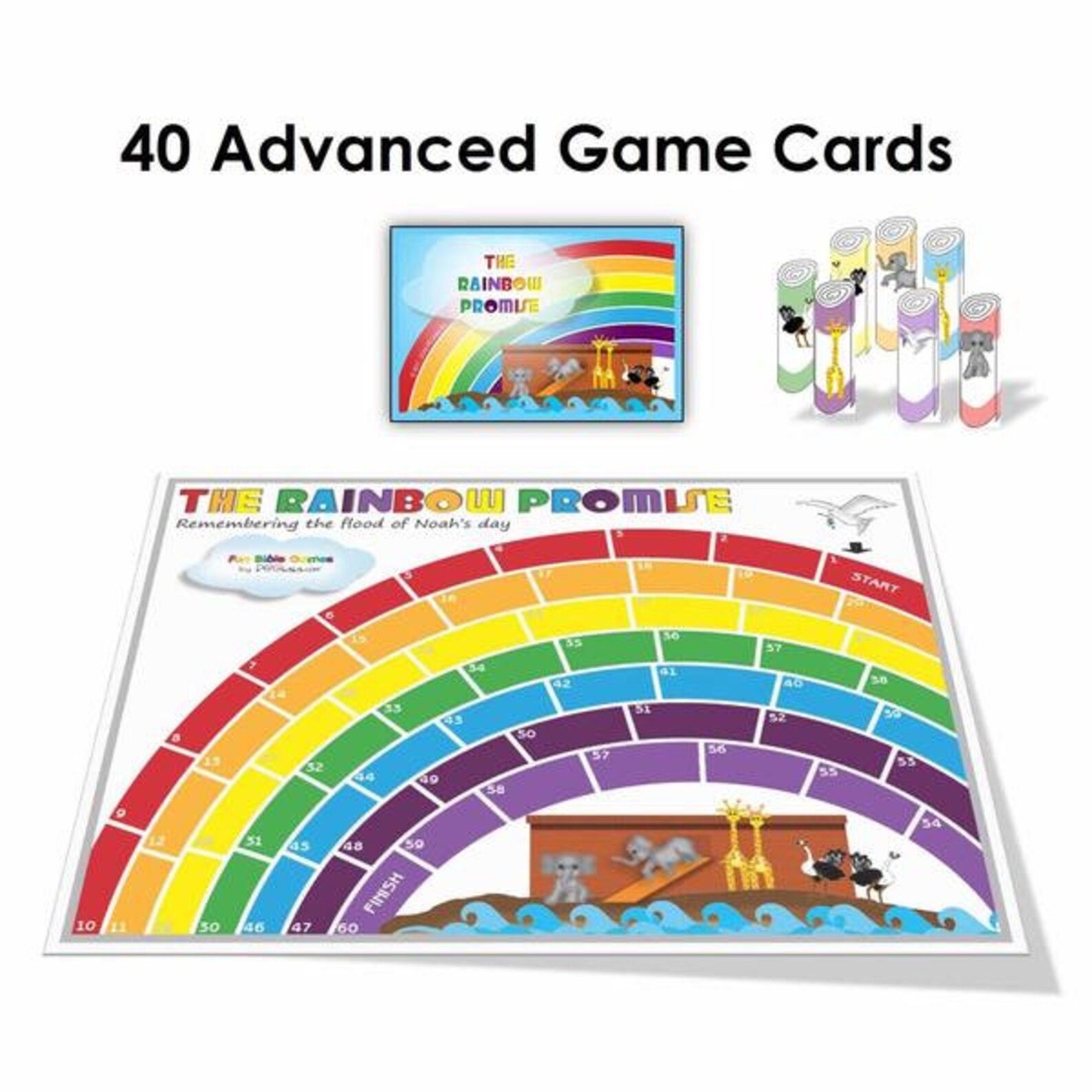 Printable: the Rainbow Promise Board Game - Learn About the Great Flood ...