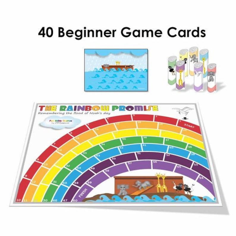 Printable: the Rainbow Promise Board Game Learn About the - Etsy