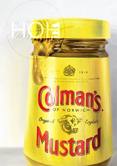 Colman's Mustard Art Print Wall Art Painting Food | Etsy
