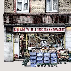 Colm's in Colour Art Print Wall Art Drawing - Etsy