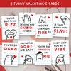 Kids Slang Valentine's Day Cards, Printable Funny Valentines Card ...
