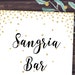 Sangria Bar Sign, Printable Sangria Drinks Table Sign, Wedding Decor ...