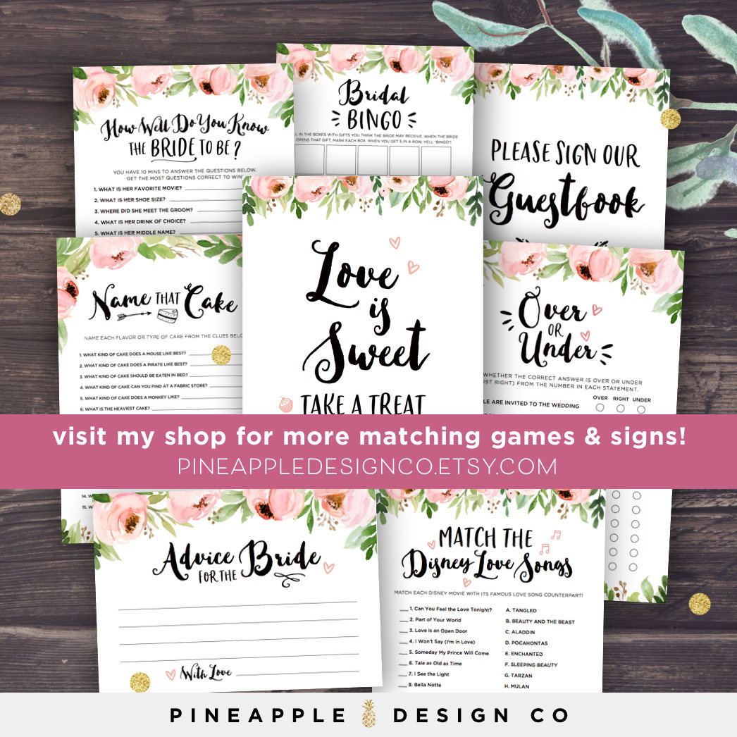 Cards and Gifts Sign Printable Instant Download Floral - Etsy