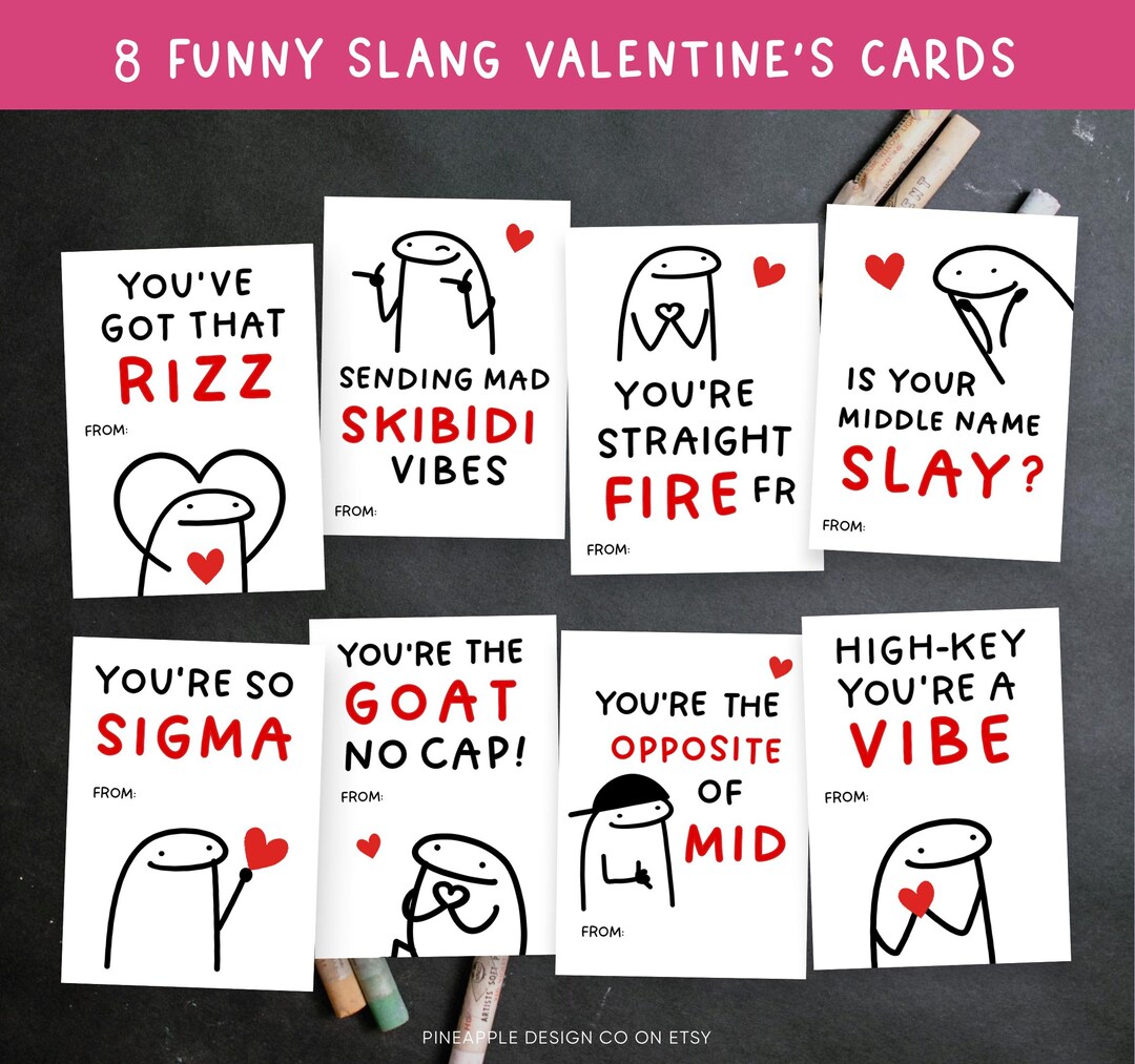 Tween Boy Printable Valentines, Big Kid Boy Valentine Card, Valentines ...