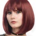 Preppy 12'' Short Straight Cut Cosplay Wig With Short Bangs and Center ...