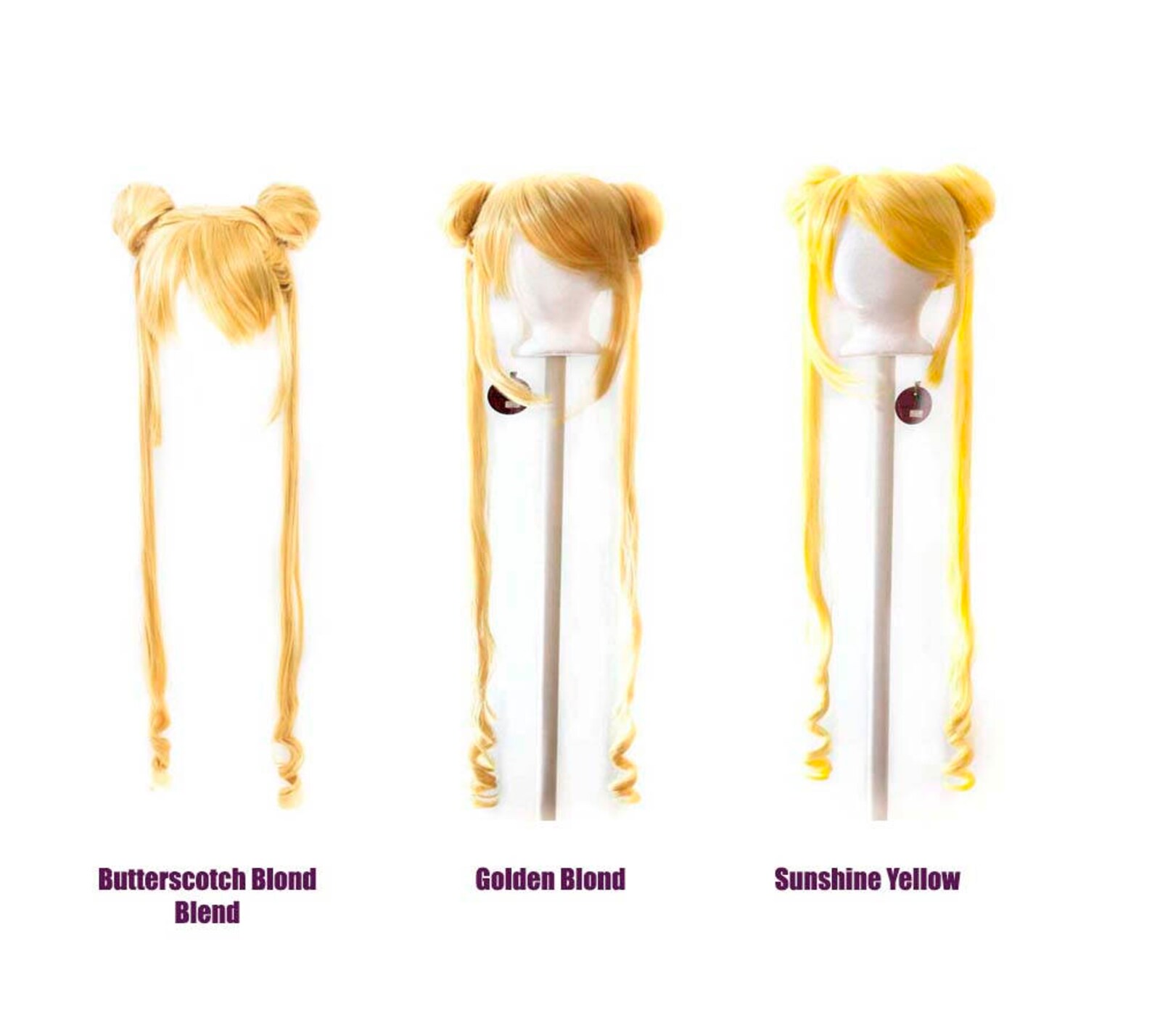 Character Wig Pig Tails With Buns and Long Bangs Serenity Serena ...