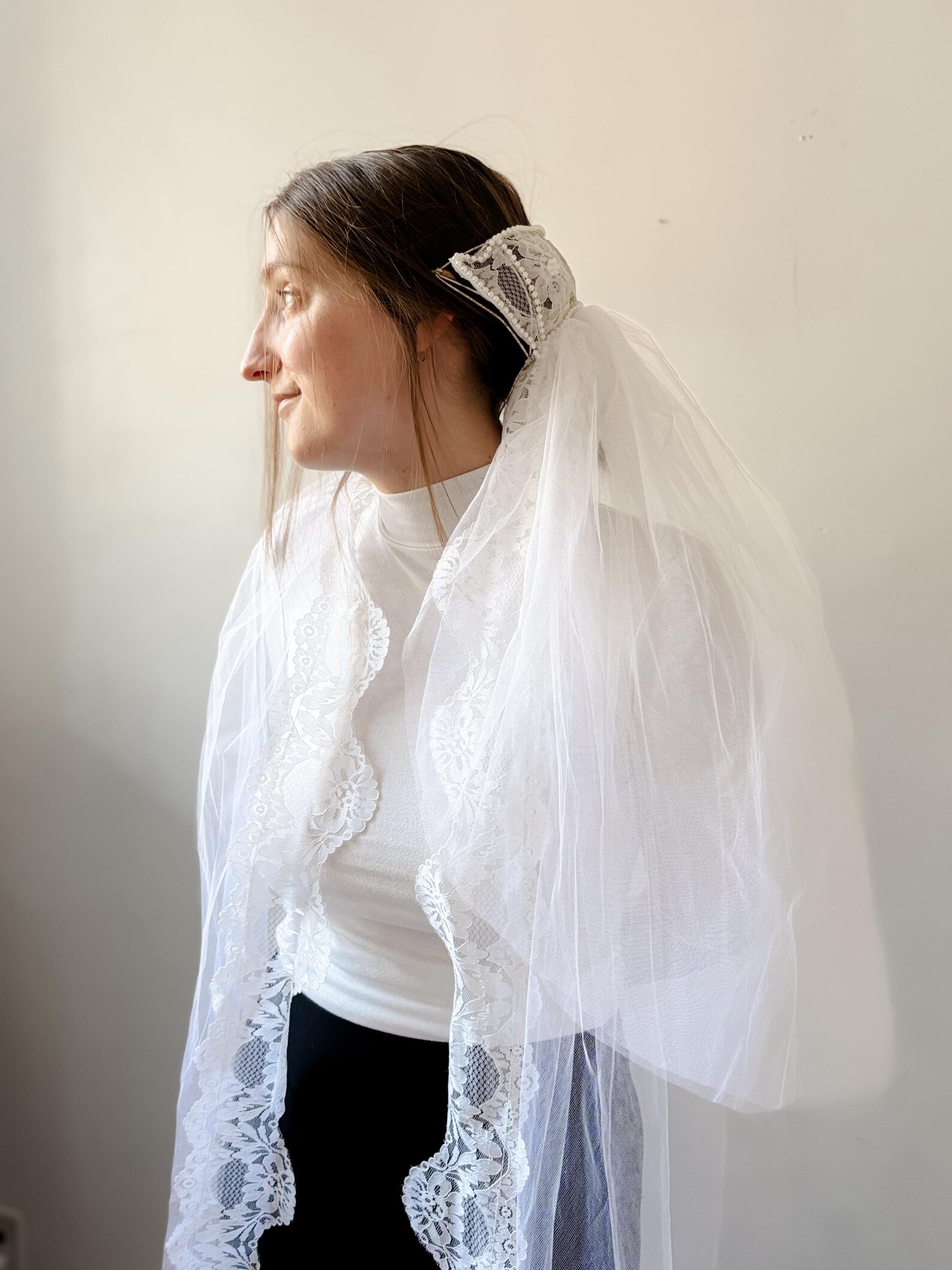 Vintage 60s Bridal Veil & Headpiece - Etsy