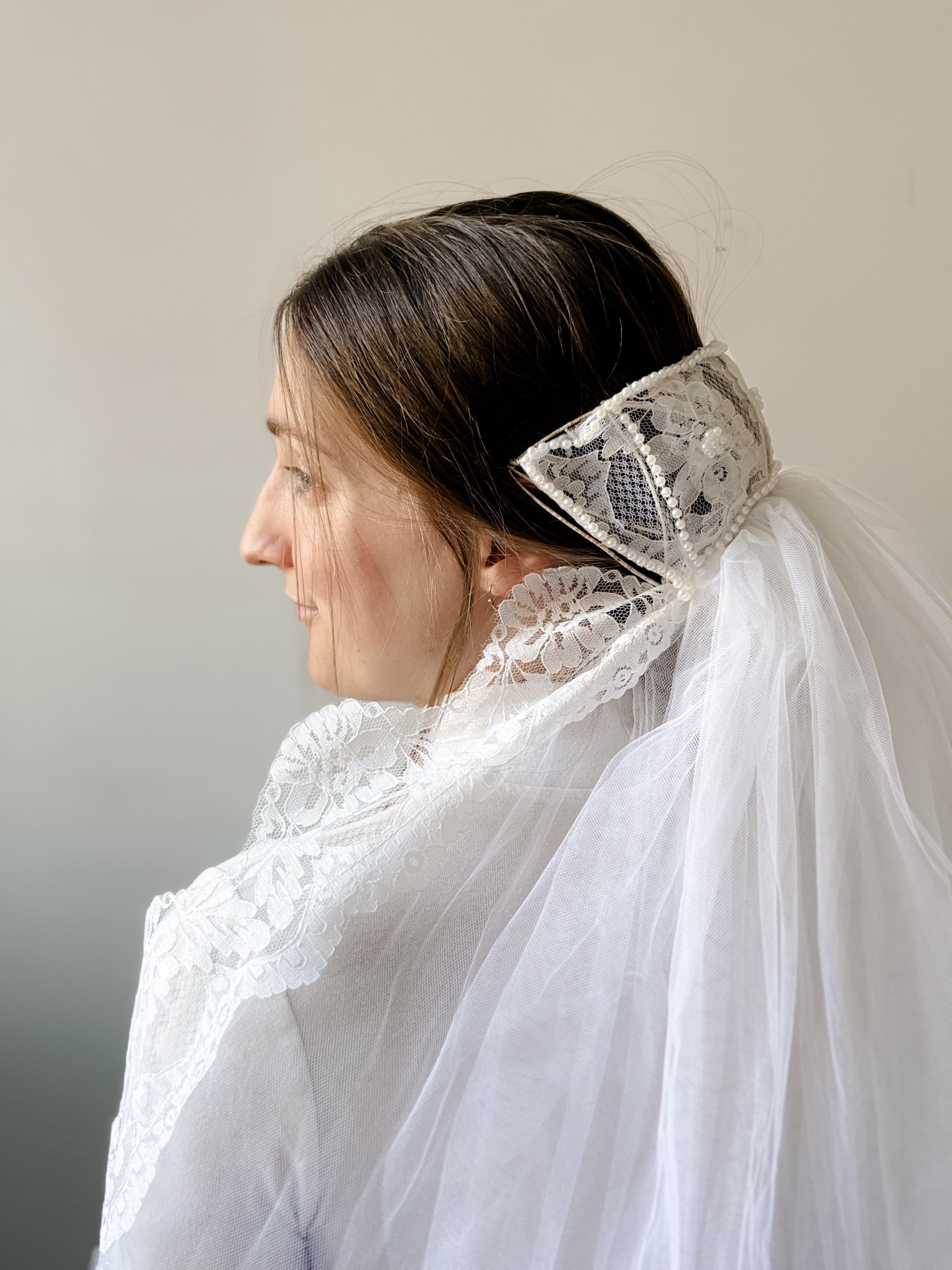 Vintage 60s Bridal Veil & Headpiece - Etsy