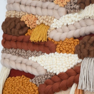 Large Handwoven Fiber Wall Art: Bohemian Textile Tapestry - Etsy