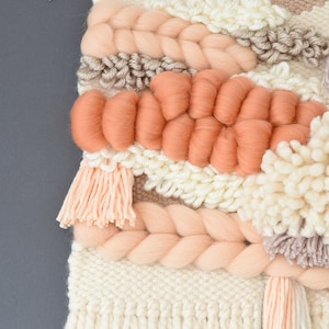 Colorful Warm Tone Woven Wall Hanging, Maximalist Boho Home Decor 3d ...