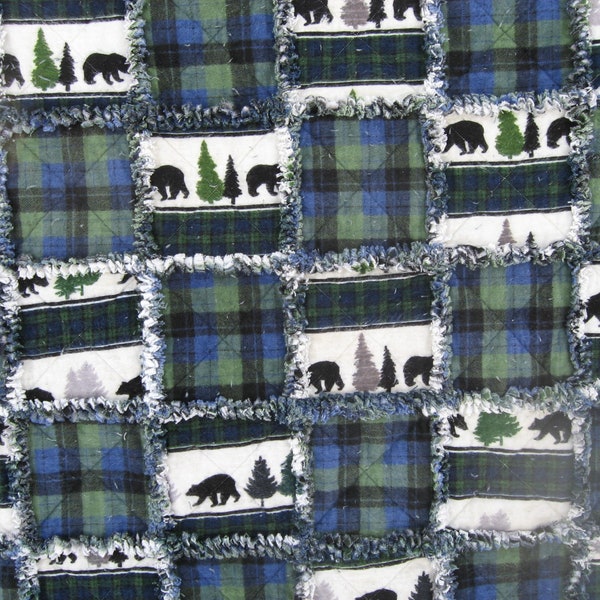 Flannel Rag Quilt - Etsy