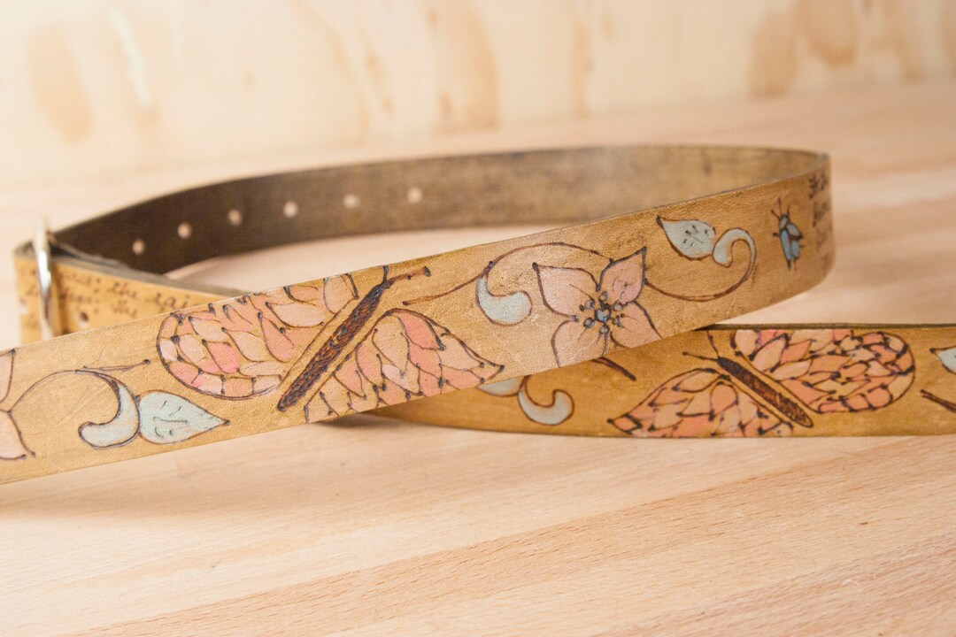 Custom Leather Mandolin Strap: Handmade Floral Ukulele Strap - Etsy