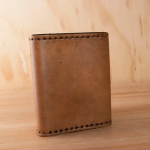 Mens Custom Leather Trifold Wallet With Secret Inscription in Your ...