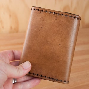 Mens Custom Leather Trifold Wallet With Secret Inscription in Your ...