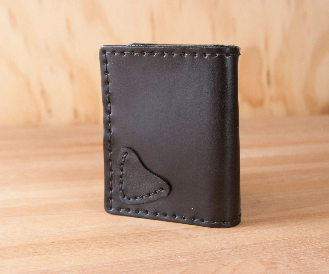 Handmade Leather Guitar Pick Wallet: Engraved Trifold Wallet - Etsy