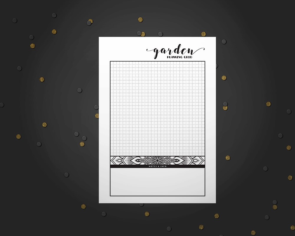 A5 Mandala Garden Planner Inserts printable PDF INSTANT DOWNLOAD - Etsy
