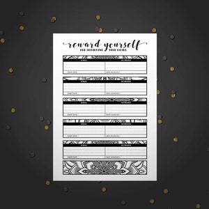 A5 Mandala Goal and Habit Tracker Planner Inserts - Etsy