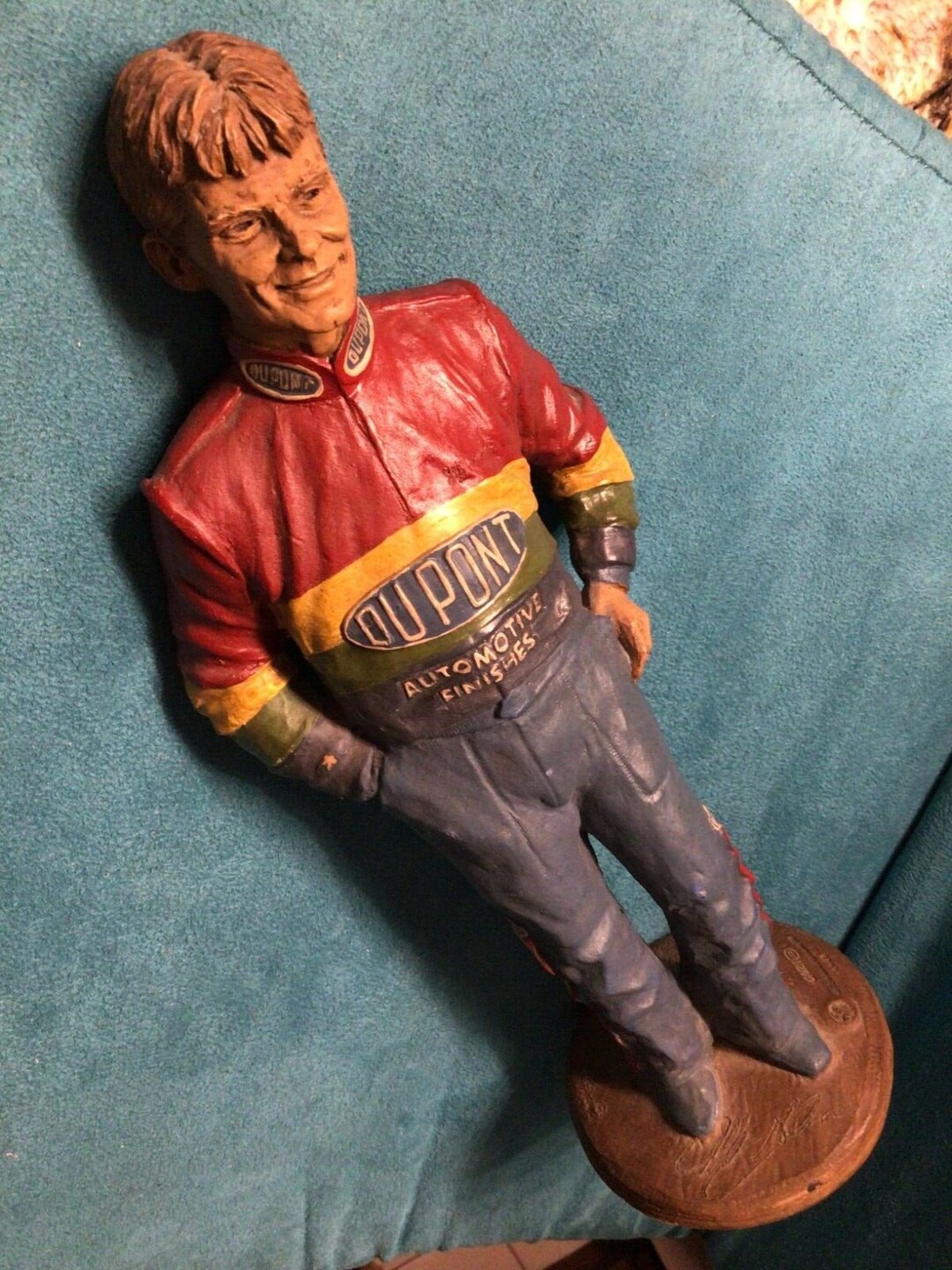 Nascar Figurine Tom Clark Collectible Carin Gnomes Jeff Gordon Dupont ...