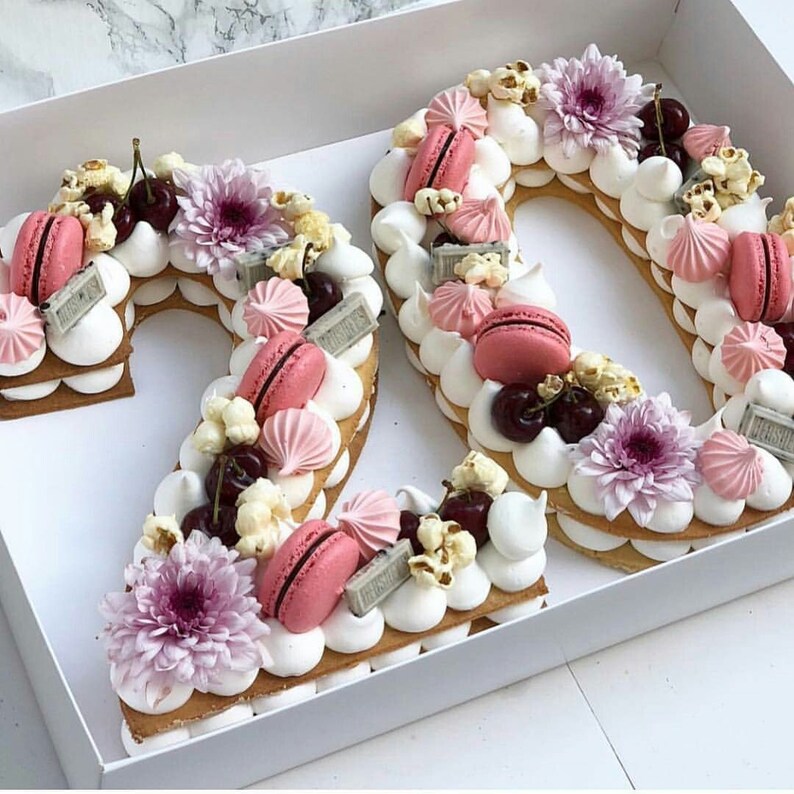 Naked Number letter Cakes Etsy naked-number-letter-cakes-etsy