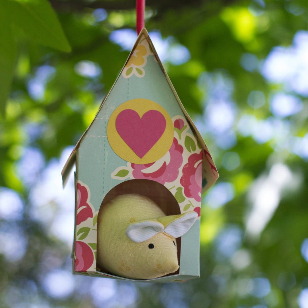 PDF Pattern - 'house for a Mouse' - Fabric Mouse Softie With Paper ...