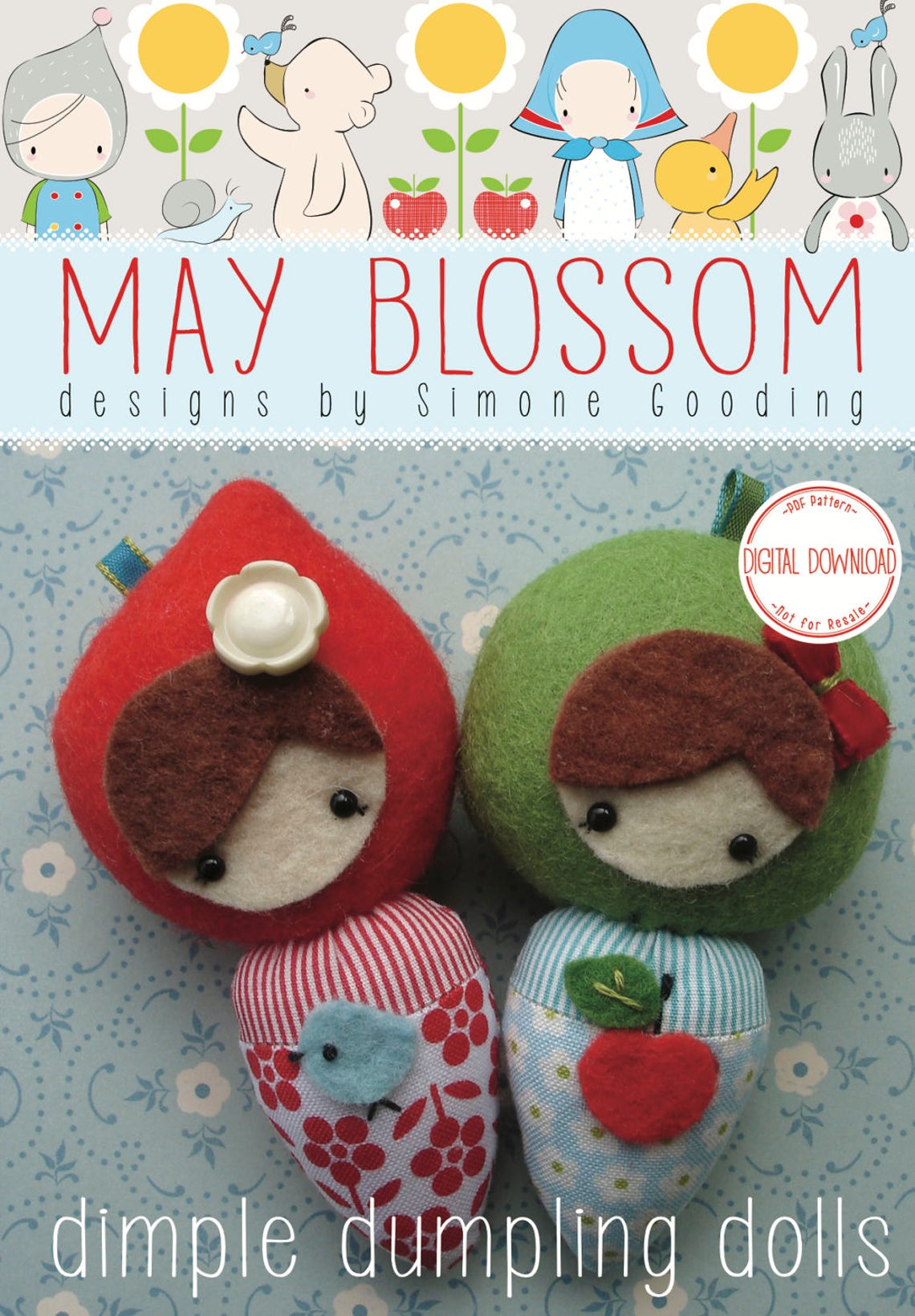 PDF Pattern 'dimple Dumpling Dolls' Teeny Tiny | Etsy