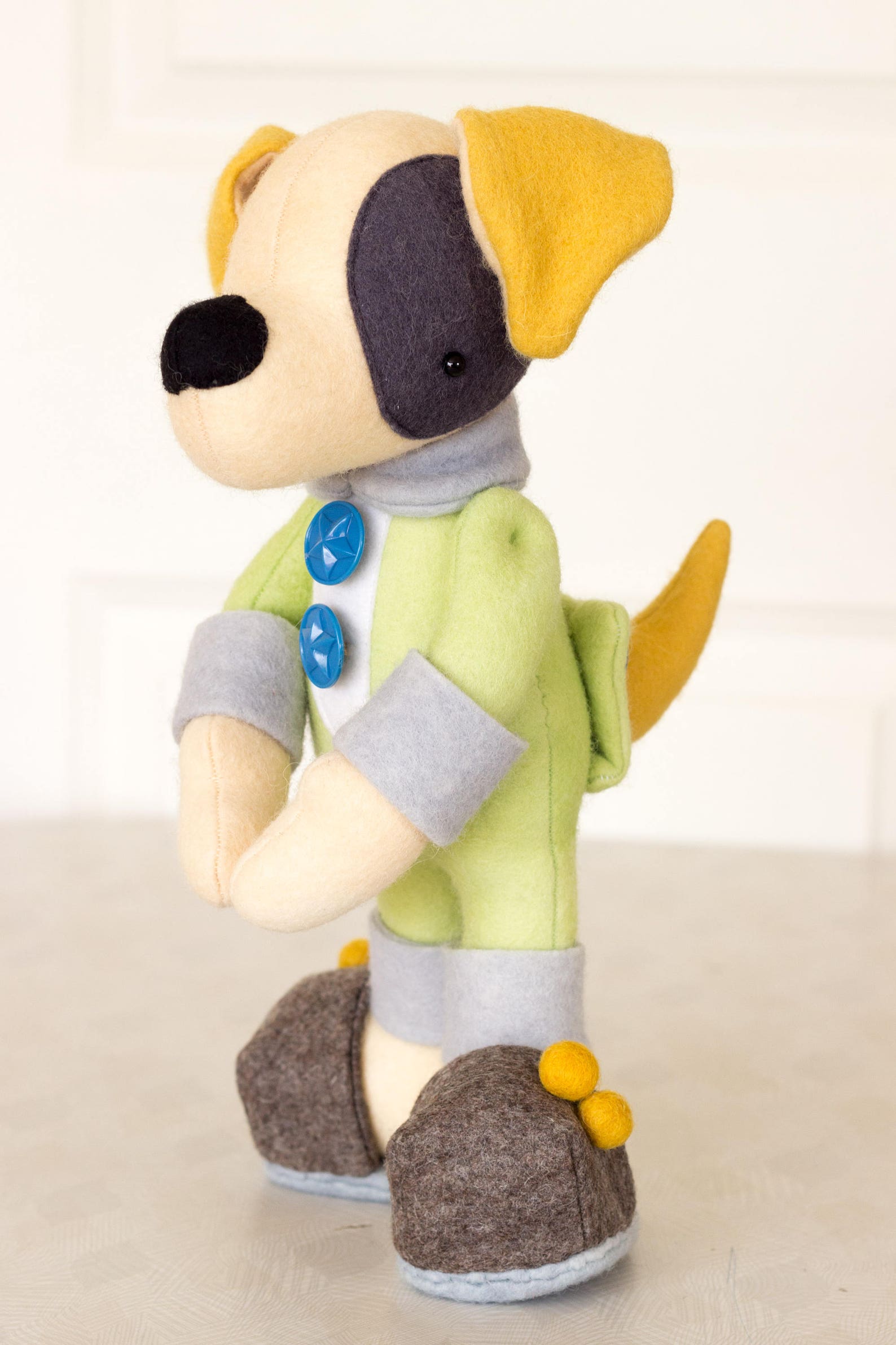 PDF Pattern - 'slipper' - Felt Dog Softie, Felt Blanket, Slippers ...
