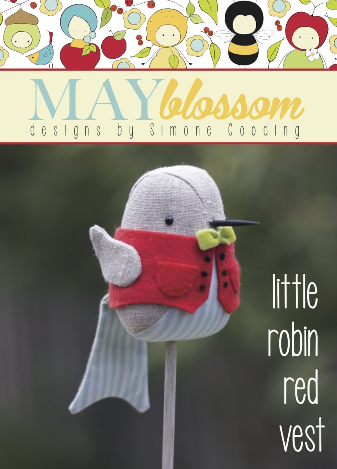 PDF Pattern 'little Robin Red Vest' Linen Robin - Etsy