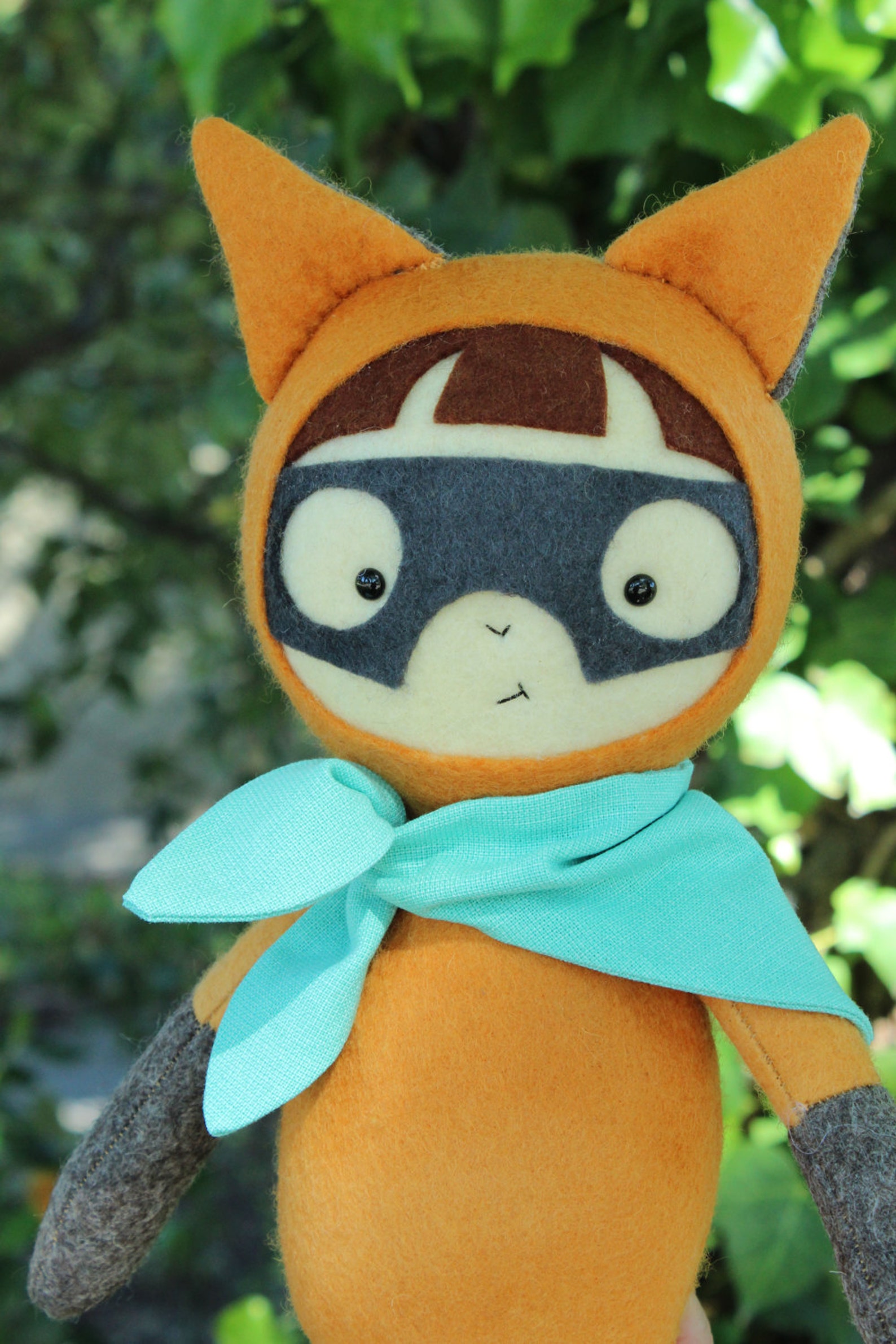 PDF Pattern 'bandit' Felt Fox Boy Softie Doll - Etsy