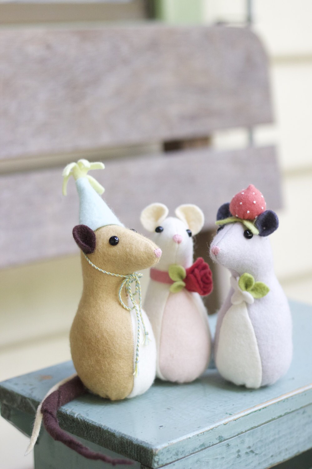PDF Pattern 'pickle Mouse' Felt Mice Softies | Etsy