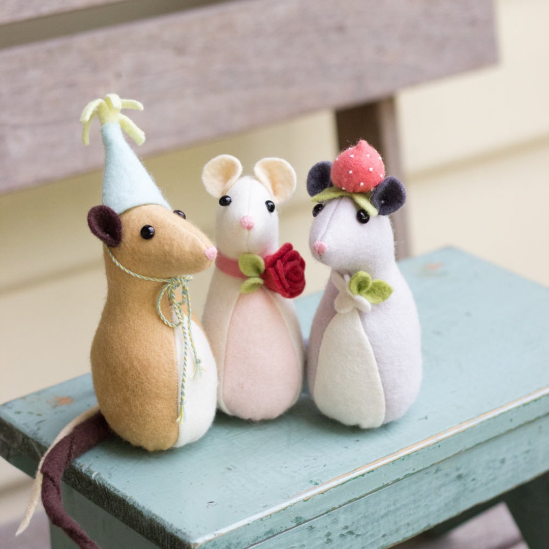 PDF Pattern - 'pickle Mouse' - Felt Mice Softies - Instant Digital ...