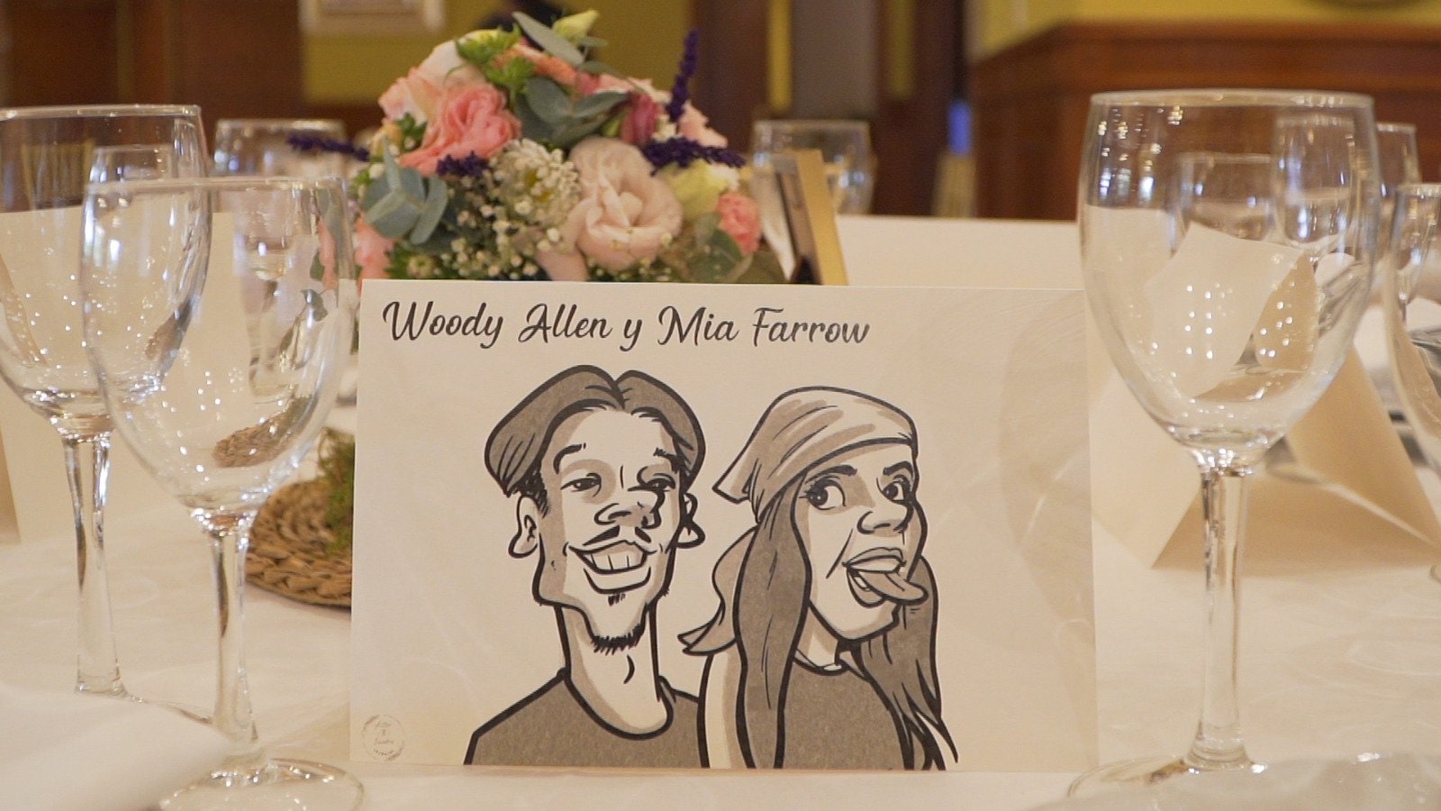 Postoons Tablecards With Cartoons on It to Give to the Guests - Etsy