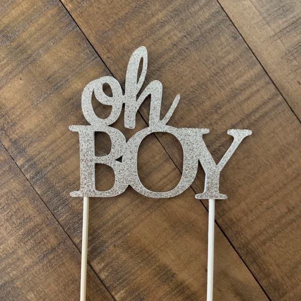 Oh Boy Cake Topper - Etsy