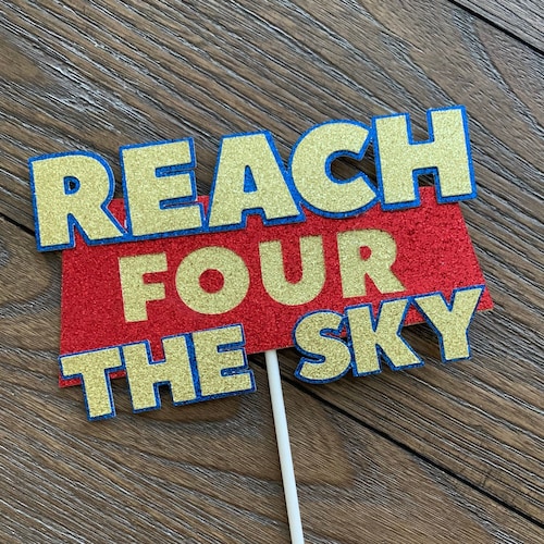 Reach Four the Sky Birthday Invitation Reach 4 the Sky - Etsy