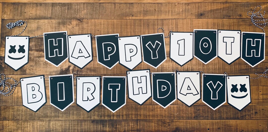 Dj Marshmello Banner / DJ Marshmello Party / DJ Marshmello - Etsy