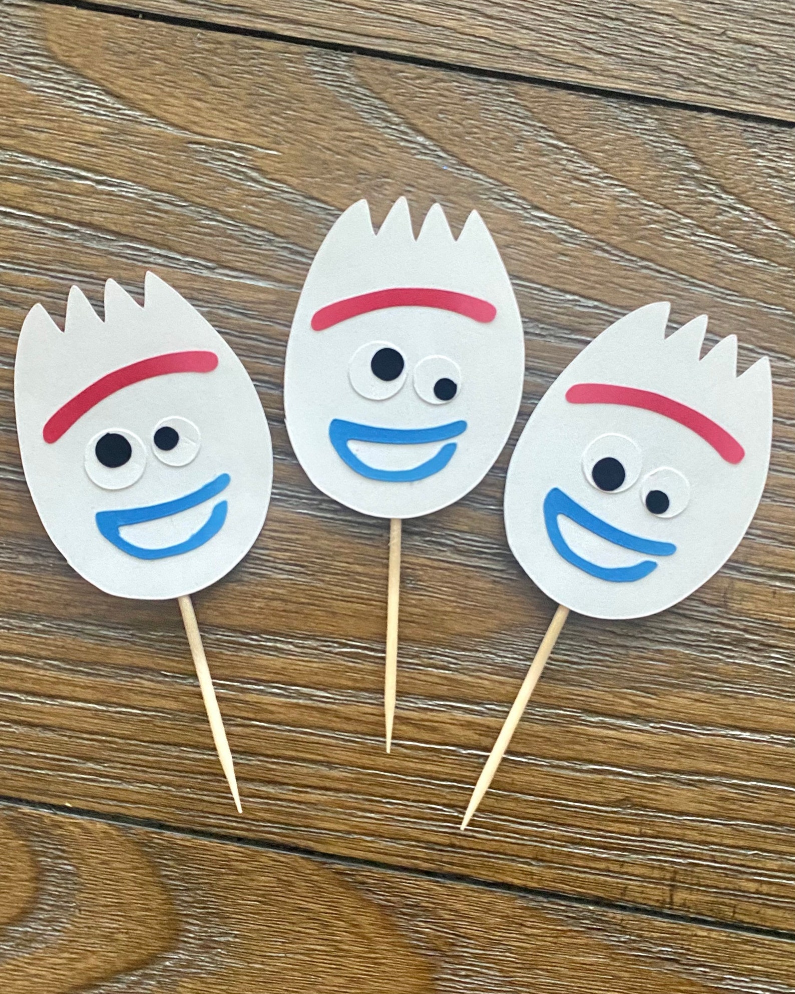 Forky Cupcake Toppers / Forky / Toy Story Cake Topper / Toy - Etsy