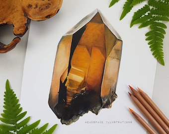 Crystal Cicada With Hand Painted Gold Colored Pencil Insect Tyler ...