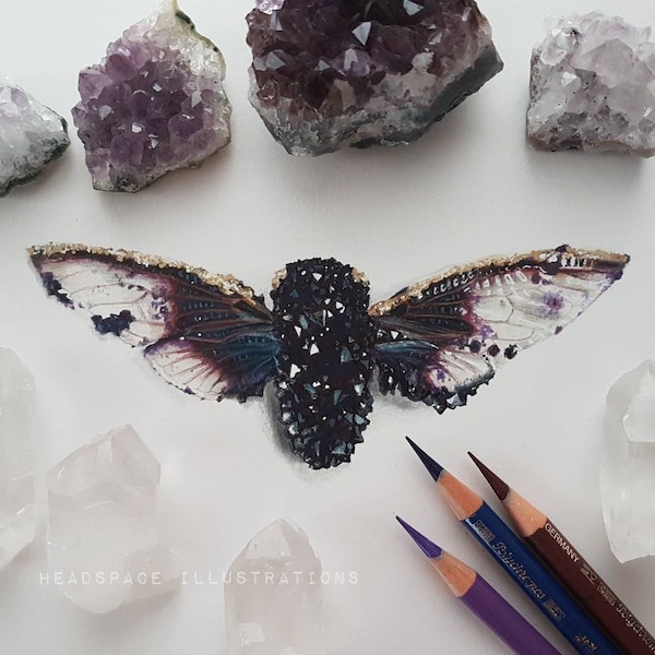 Crystal Drawing - Etsy