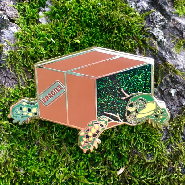 Turtle Enamel Pin - Etsy